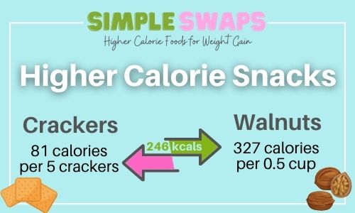 Higher Calorie Foods for Weight Gain [Simple Swaps] - The Geriatric ...